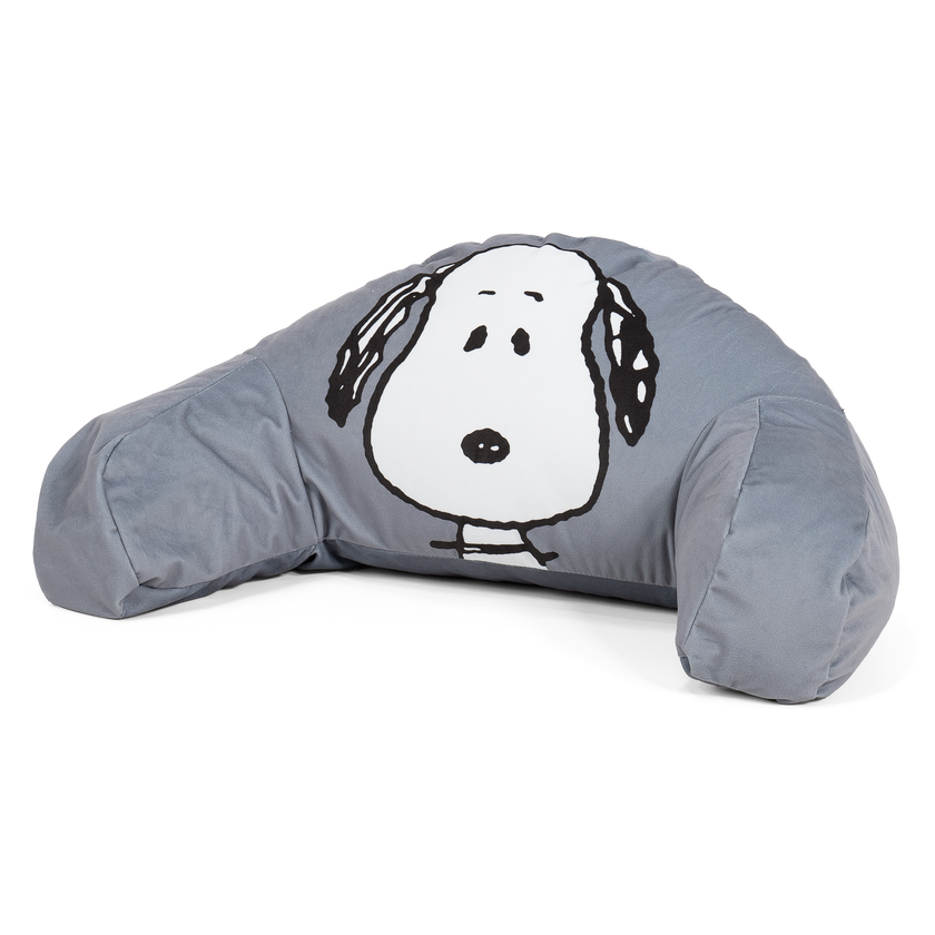 Peanuts Snoopy Big Face Kids High Back Support Cuddle Cushion Graphite ...
