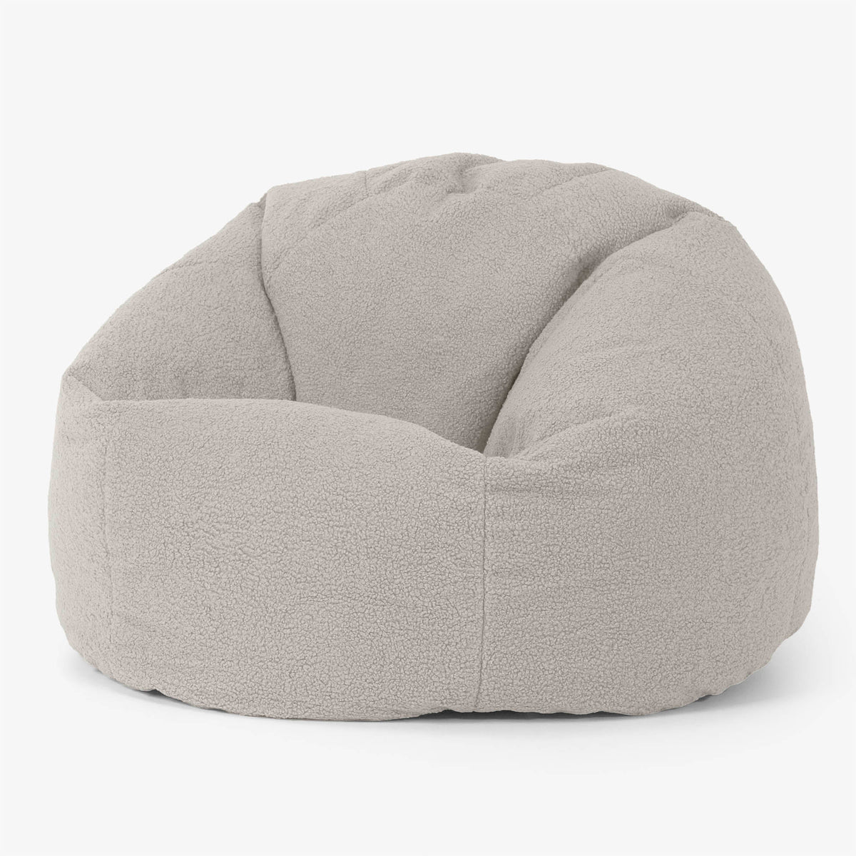 Lounge Pug Boucle Bean Bag Chairs Classic Gaming Chair Beanbags Ivory ...
