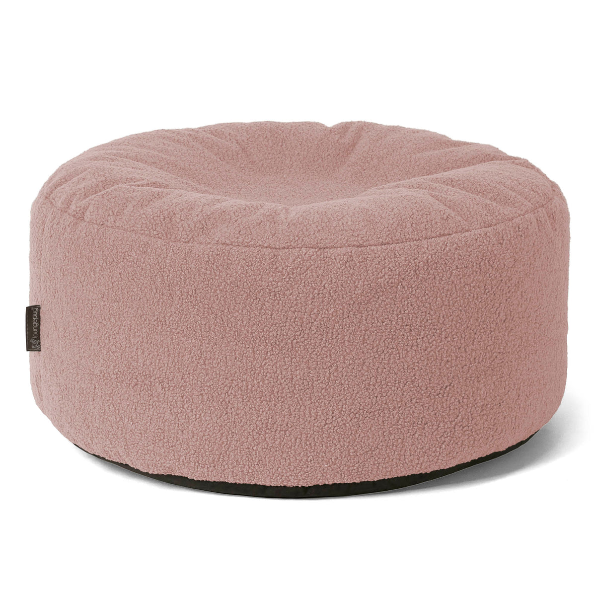 Lounge Pug Boucle Large Hassock Pouffe Footstool Round Pink– Big Bertha ...
