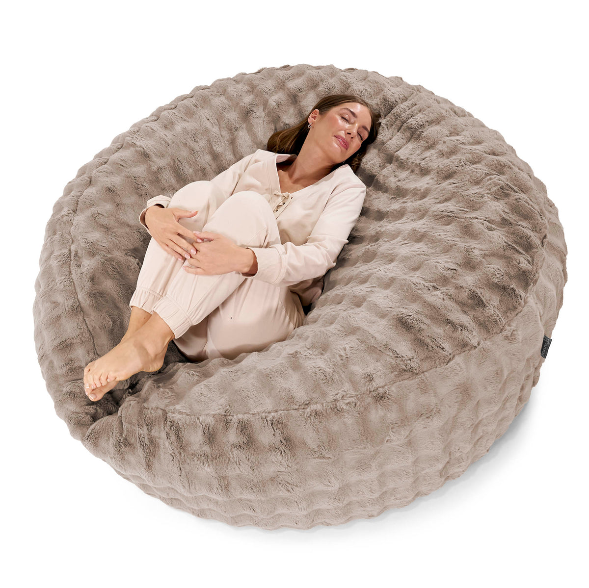 Lounge Pug Bubble Faux Fur Wave Giant Bean Bag Sofa Mega Mammoth ...