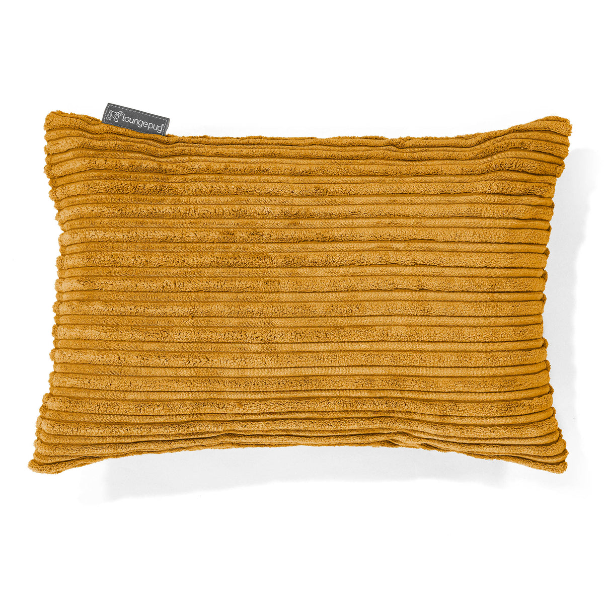Lounge Pug Rectangular Scatter Cushion 35 x 50cm Cord Golden Honey ...