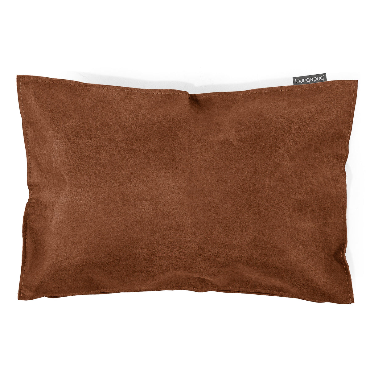 Lounge Pug Rectangular Scatter Cushion 35 x 50cm Distressed Leather Tan ...