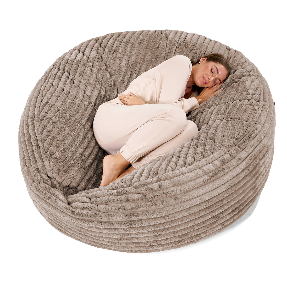 Lounge Pug Ultra Plush Cord Giant Bean Bag Sofa Mega Mammoth Beanbag ...