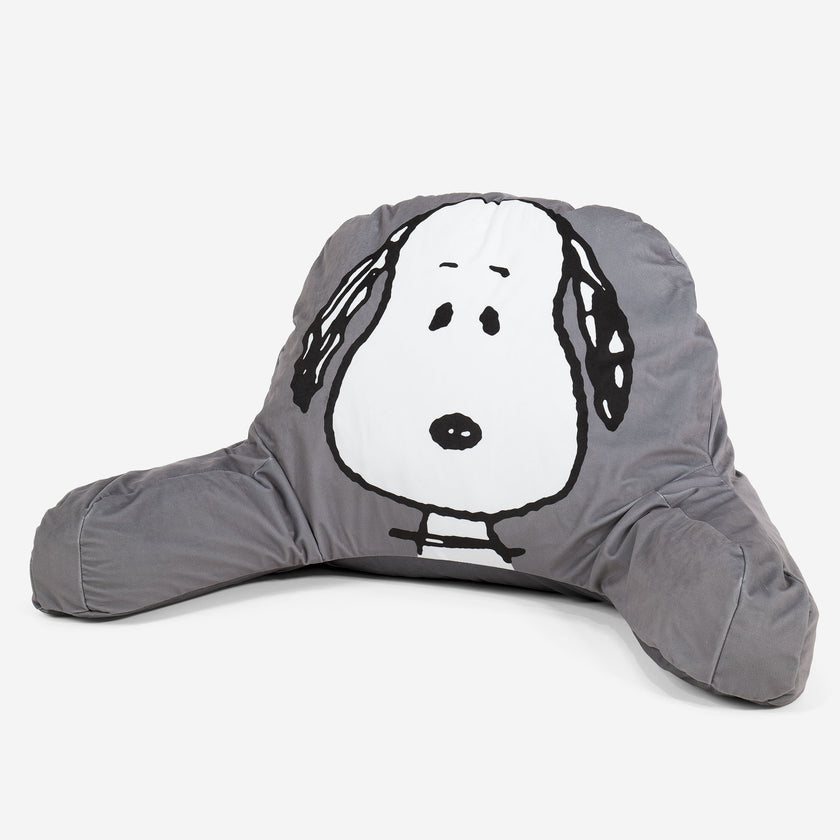 Peanuts Snoopy Big Face Graphite Grey High Back Support Cuddle Cushion ...