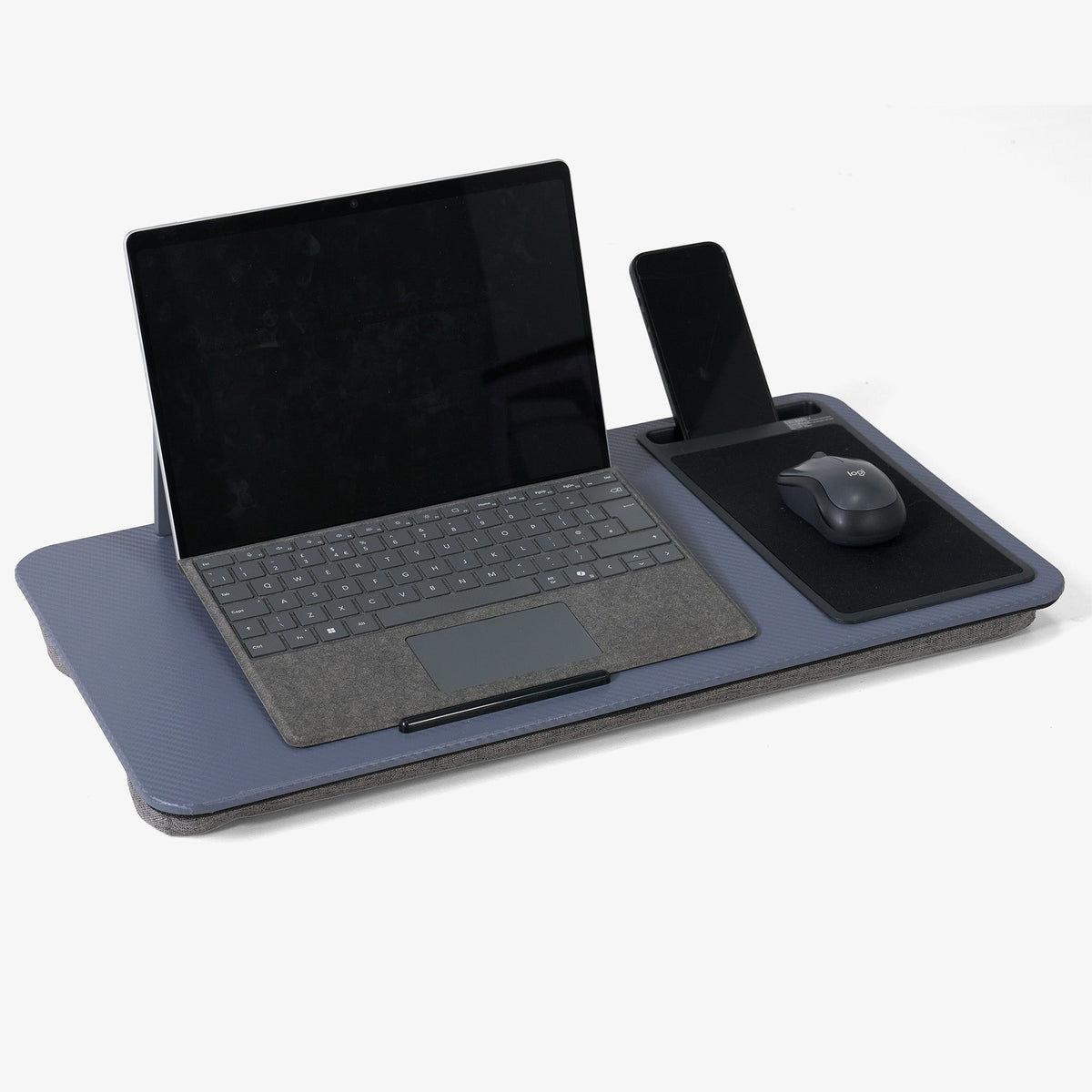 Portable Multi Purpose Laptop Lap Desk Tray Cushion with Built in Mouse ...