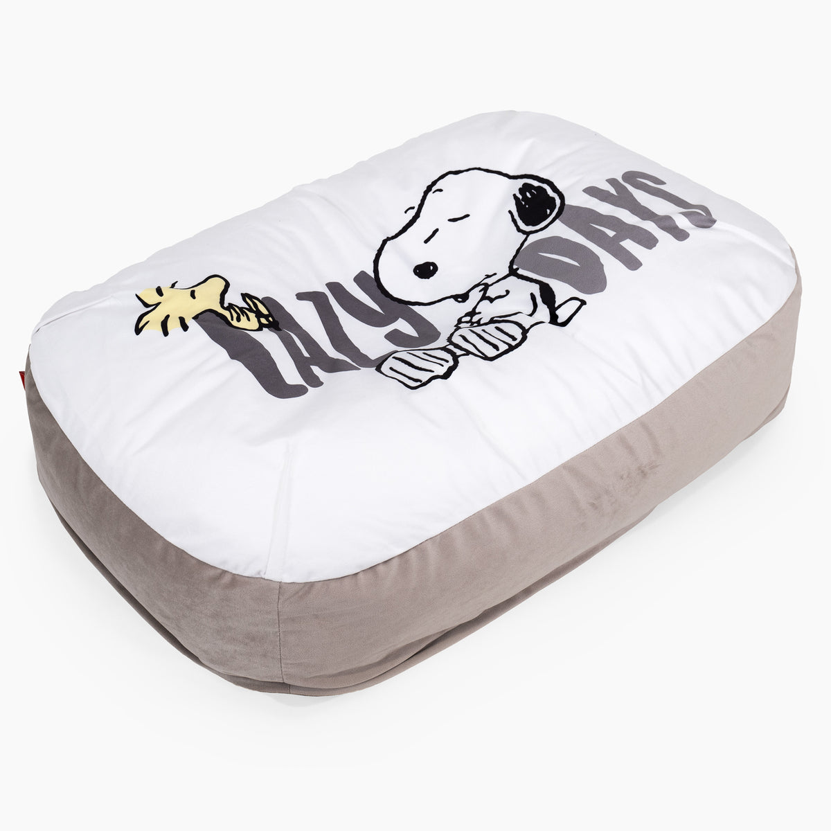 Peanuts Snoopy Lazy Sloucher Bean Bag Dog Bed Medium Mink– Big Bertha Original UK