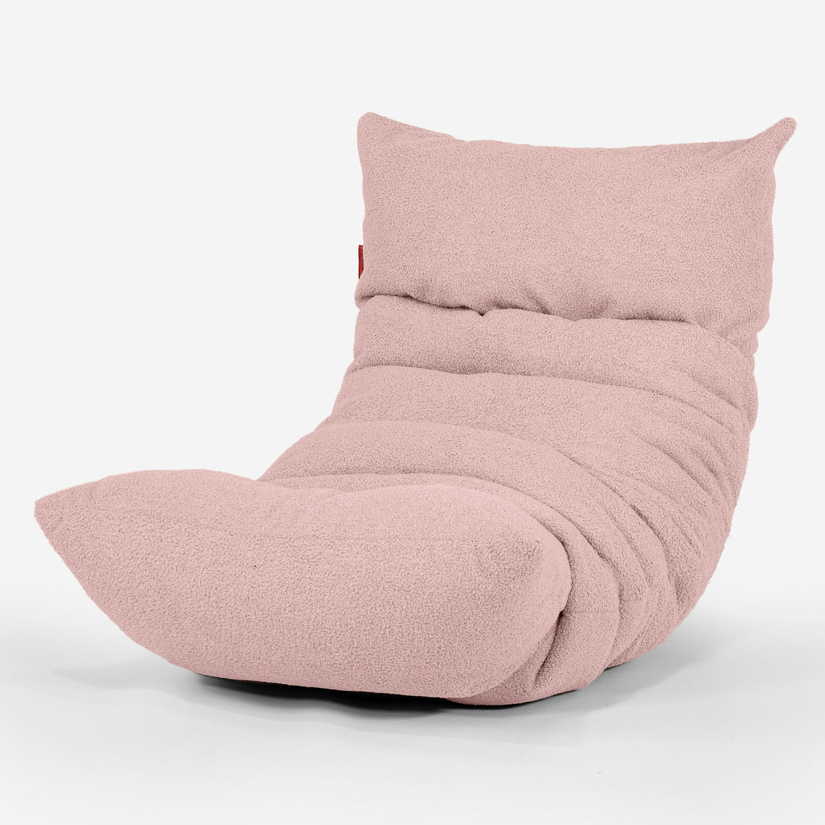 Lounge Pug Eva Lounger Bean Bag Boucle Pink Armless Lounge Bean Bag ...