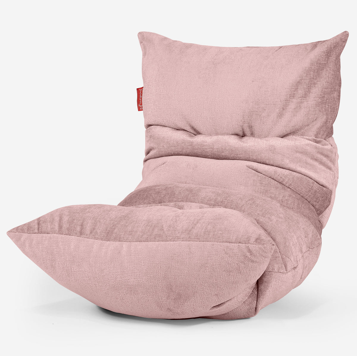 Lounge Pug Eva Lounger Bean Bag Chenille Pink Armless Lounge Bean Bag ...