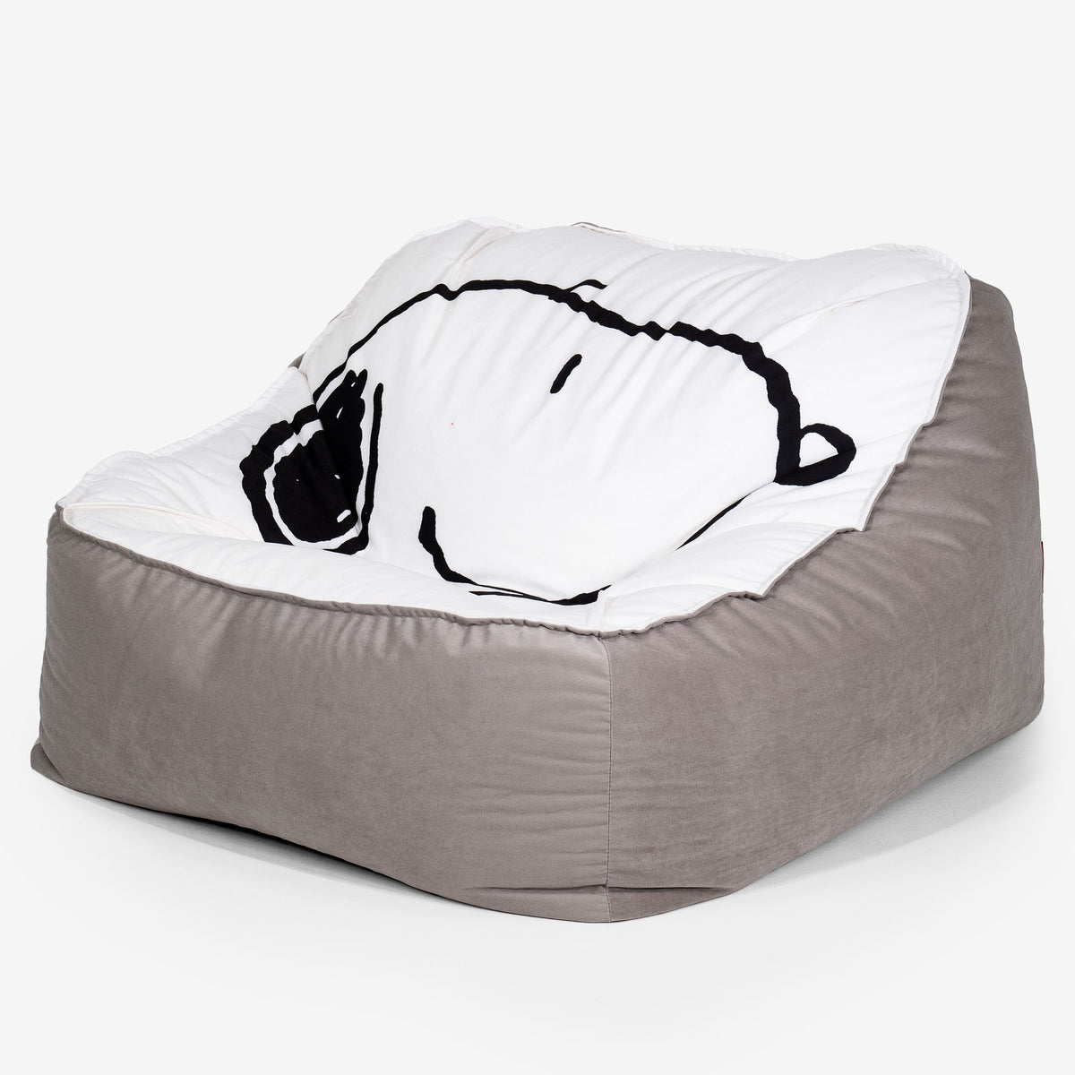 Peanuts Snoopy Face Sloucher Bean Bag Chair Mink Large Beanbags– Big ...