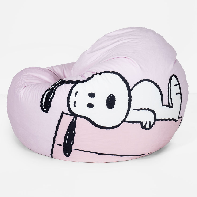 Peanuts Snoopy House Flexforma Kids Toddlers Bean Bag Chair Pink 2 in 1 ...