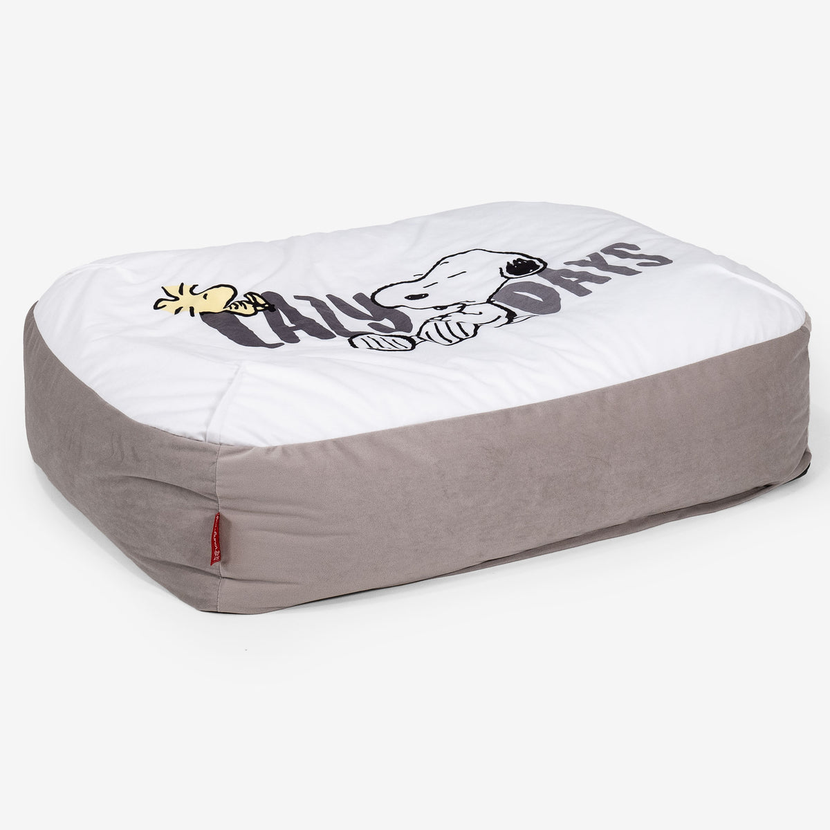 Peanuts Snoopy Lazy Sloucher Bean Bag Dog Bed Large Mink– Big Bertha ...