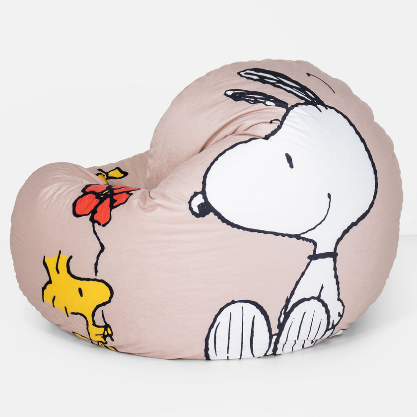 Peanuts Snoopy Running Flexforma Kids Toddlers Bean Bag Chair Mink 2 in ...