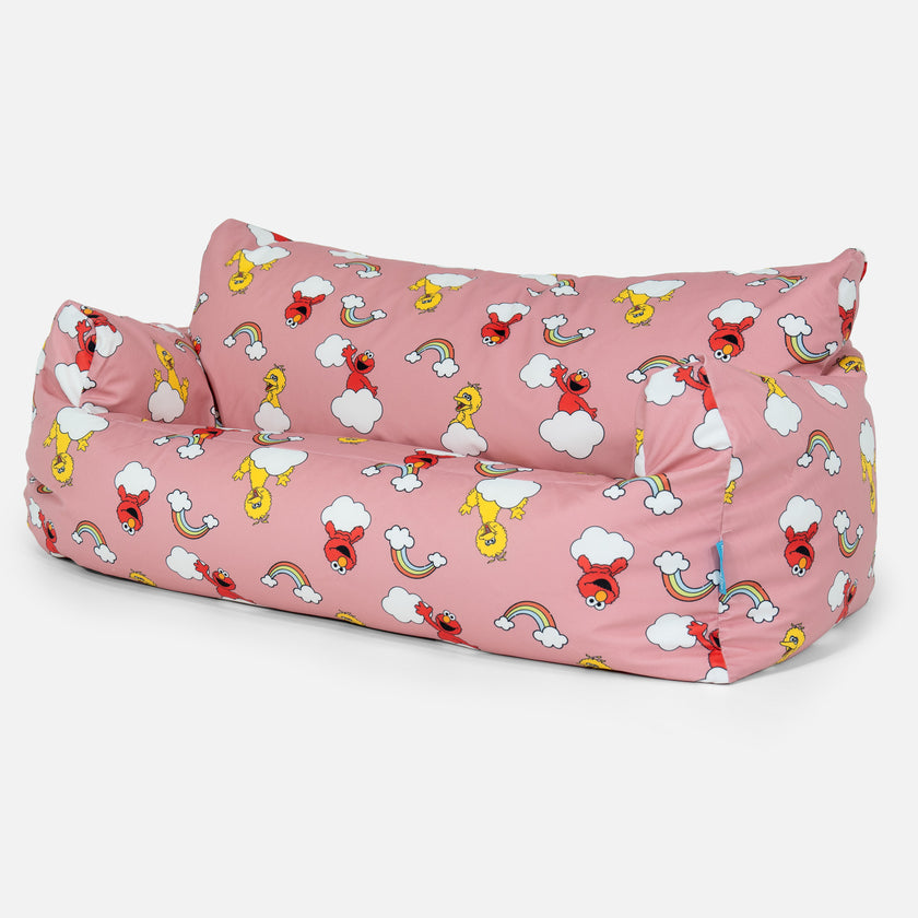 Sesame Street Elmo & Big Bird Printed Character Childrens Bean Bag Sofa ...